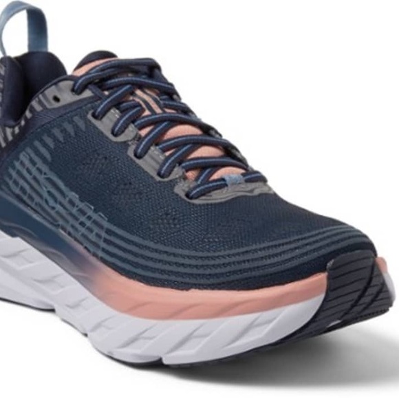 Hoka | Shoes | Hoka Blue And Tan Athletic Shoes With Maximalist ...